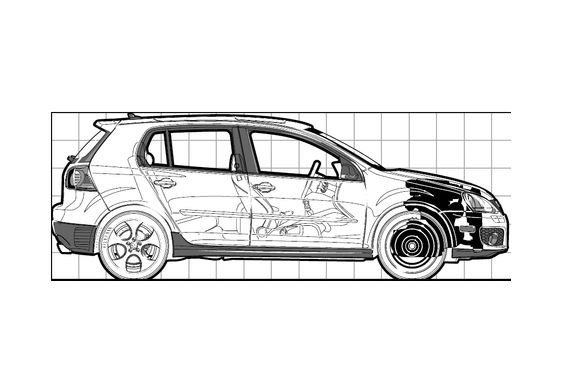 Download drawing Volkswagen Golf V (Mk5/A5/1K) 5-door Hatchback 2007 in ...