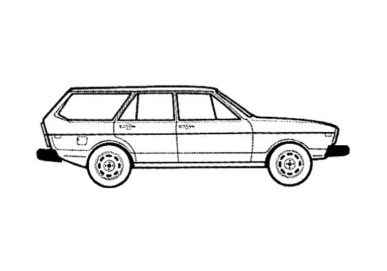 Download drawing Volkswagen Passat I (Mk1/B1) Variant Wagon 1977 in ai ...