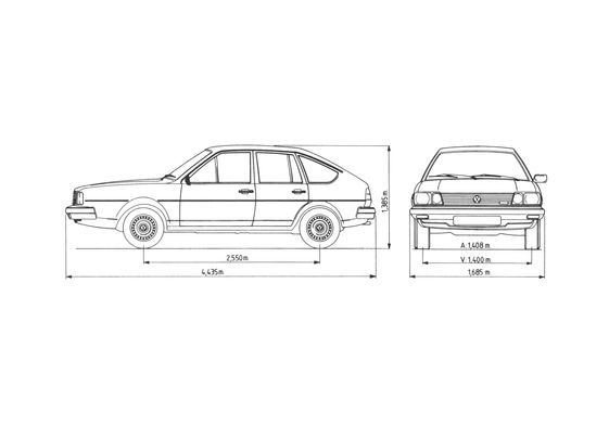Download drawing Volkswagen Passat II (B2) Hatchback 1980 in ai pdf png ...
