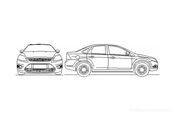 Download drawing Ford Focus (Brazil) Sedan 2011 in ai pdf png svg formats