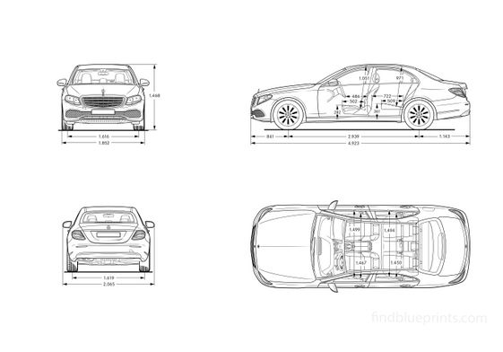 Download drawing MERCEDES BENZ E-Class (W213) 2016 in ai pdf png svg ...