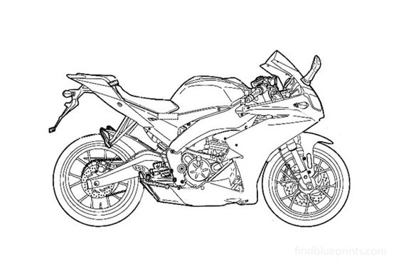 Download drawing Aprilia Aprilia RS4 125 (2012) in ai pdf png svg formats