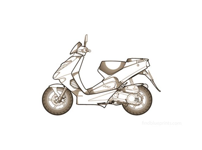 Download drawing Aprilia SR 50 (2000) in ai pdf png svg formats